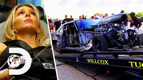 Lizzy Musi Loses Control Resulting In A Terrifying Near Fatal Crash Street Outlaws No Prep