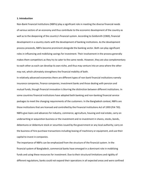 Introduction To Nbfi Pdf