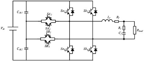 Topology Of The Single Phase T Type Inverter Download Scientific Diagram