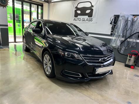 서울오토글라스 쉐보레 자동차 2016년식 임팔라 앞유리 교환 및 글라스틴트 로데 전면 썬팅 작업