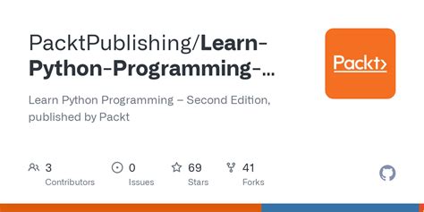 Github Packtpublishinglearn Python Programming Second Edition Learn