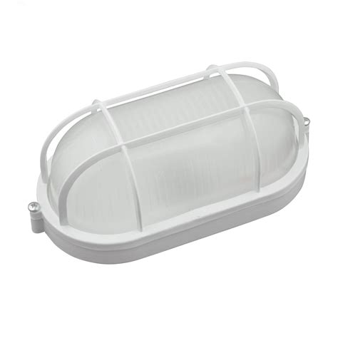 Светильник светодиодный влагозащищенный. Овал с решеткой. Дневной белый ...