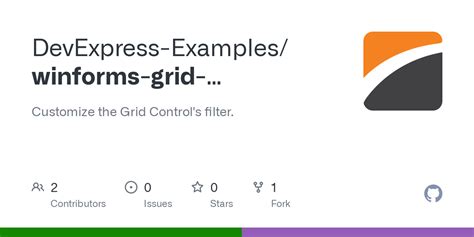 Github Devexpress Exampleswinforms Grid Customize Filter Criteria