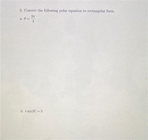 Solved 1 Plot The Following Points Whose Polar Coordinates