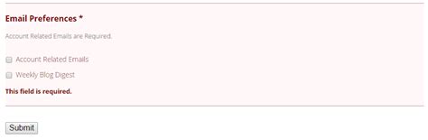 Checkboxes How To Design For Preferences When Optional And Mandatory Options Are Both