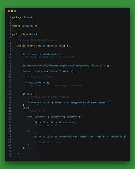 Contoh Agenda Menghitung Bilangan Faktorial Di Java Java Media Kita