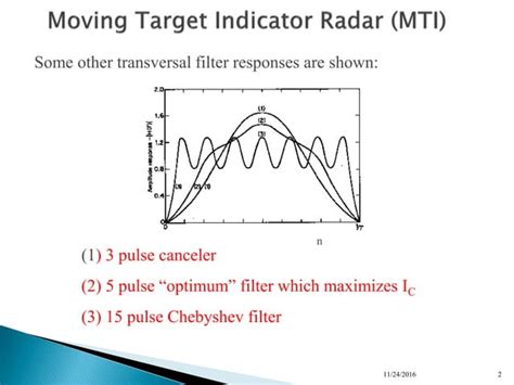 Moving Target Indicator Radar Mtipart2 Pptx Digital Audio