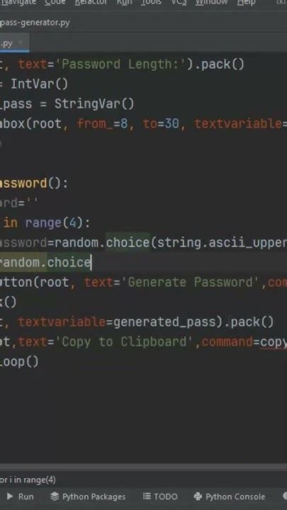 Password Generator In Python Pythonprogramming Password Tkinter