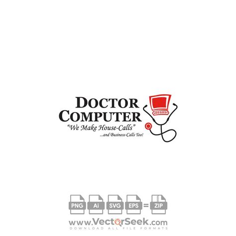 Doctor Computer Logo In Png Svg Vector Format Free Download