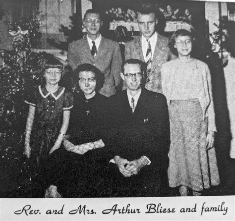 The County Line St Lukes History Arthur Bliese Was Longtime Pastor At Rural Elroy Church
