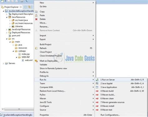 Java Servlet Exception Handling Example Java Code Geeks