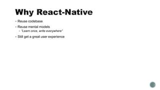 React Native Introduction PPTX Web Development Internet