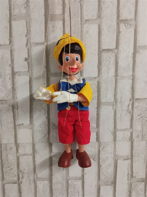 Pinocchio Marionette Puppet Pinocchio String Puppet Marionette Puppet Etsy