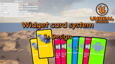 Card Widget System Part 1 Unreal Engine 5 Youtube