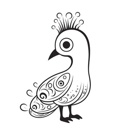 파란색 만화 공작 일러스트 Png 예쁜 공작 이미지 벡터 Psd 파일 Pngtree