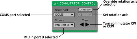 Commutator Control — Open Ephys Gui Docs