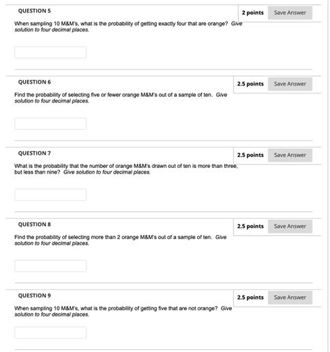 Solved Instructions Use The Binomial Distribution Table St