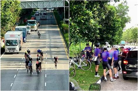 Over 25 Cyclists Caught By Lta Traffic Police For Riding In Groups Larger Than Permitted