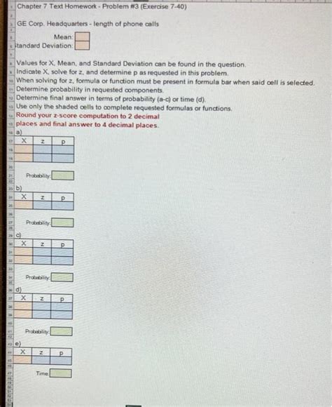 Solved This Question Has To Be Worked Through The Excel File Chegg Com