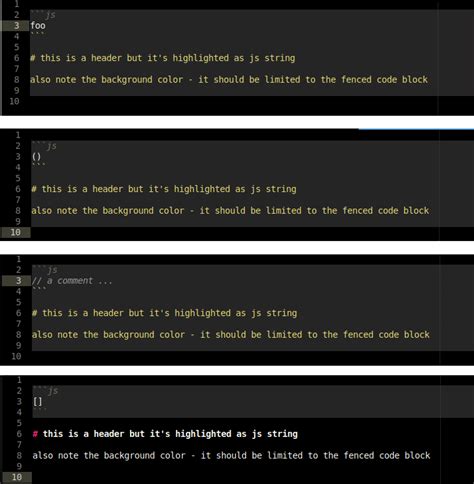 Question On How To Short Circuit On For Fenced Code Blocks In