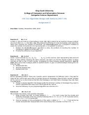 Assignment Pdf King Saud University College Of Computer And Information Sciences Computer
