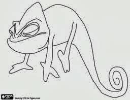 Tangled Coloring Pages Pascal Rapunzel