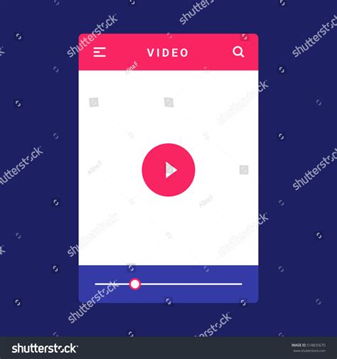 Ui Ux Gui Template Layout Mobile Stock Vector Royalty Free 518835670 Shutterstock