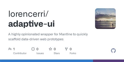 GitHub Lorencerri Adaptive Ui A Highly Opinionated Wrapper For Mantine To Quickly Scaffold