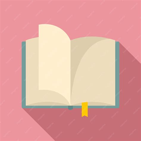 Premium Vector Open Book Icon Flat Illustration Of Open Book Vector Icon For Web Design