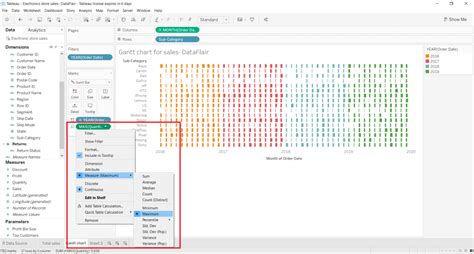Tableau Gantt Chart An Easy Way To Track Your Data Trend DataFlair