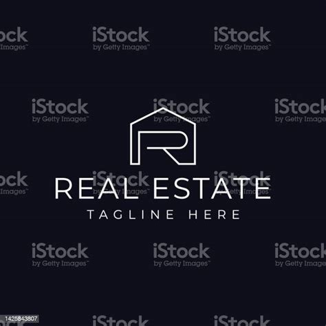 편지 R 집 로고 디자인 로고에 대한 스톡 벡터 아트 및 기타 이미지 로고 알파벳 R 집 Istock