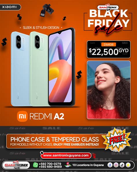 Samtronix Guyana🇬🇾📱 Black Friday Sale⚖️💰 The Redmi A2🔥 264gb Now For Only 22500 💥 Visit Any