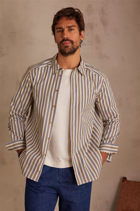 Chemise Unisexe En Coton Thomas Femme Caramel Maison 123