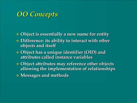 Ppt Object Oriented Databases Powerpoint Presentation Free Download