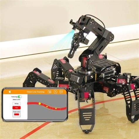 Hexapod Ai Robotic Explorer With Vision Arm Pi 4b Powered Robot Kit Autohighwayace Online Store