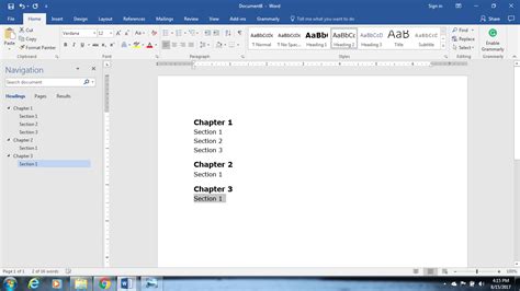 Microsoft Words Navigation Pane Lisa S Writopia