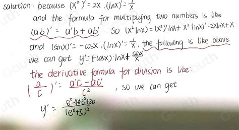solved obtain the derivative of each of the functions v dx nx y sin