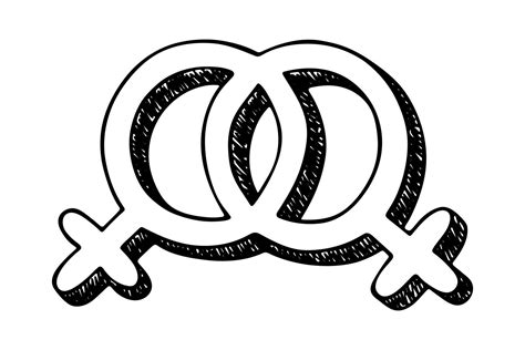 Hand Drawn Lesbian Gender Identity Icon Symbol Used To Represent Sex And Gender Nine 68310890