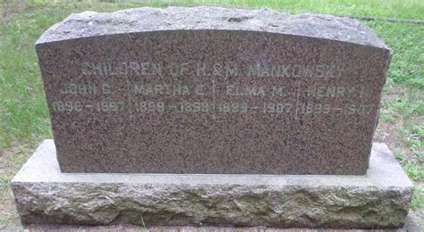 Elma M Mankowsky 1889 1907 Mémorial Find A Grave