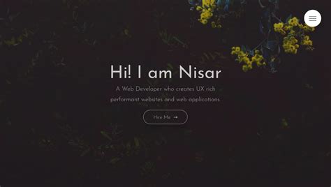 a free open source portfolio template for web developers nisar hassan naqvi