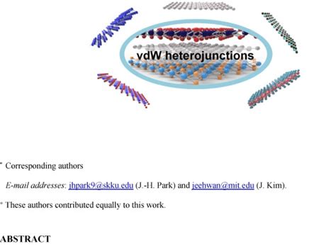 基于范德华 Vdw 异质结的电子和光电器件的最新进展 Carbon X Mol
