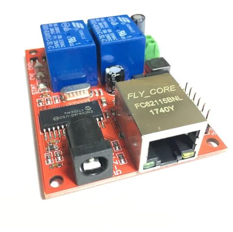 módulo controlador 2 relés tcp udp lan ethernet sku 2001d2 hubot