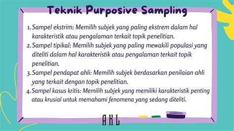 Purposive Sampling Adalah Teknik Sampel Dan Contoh