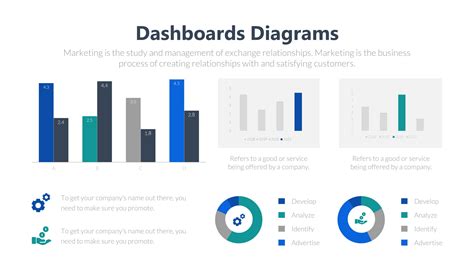 Dashboard Diagrams Infographics Powerpoint Template Pptx Keynote Template Etsy