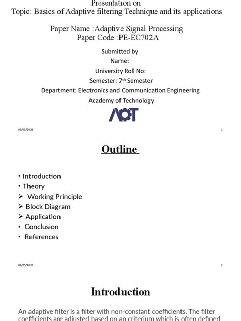 Adaptive Signal Processing Pdf Electrical Engineering Digital
