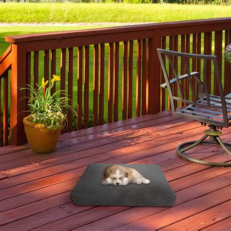 Petmaker Waterproof Memory Foam Pet Bed Indooroutdoor Dog Bed With