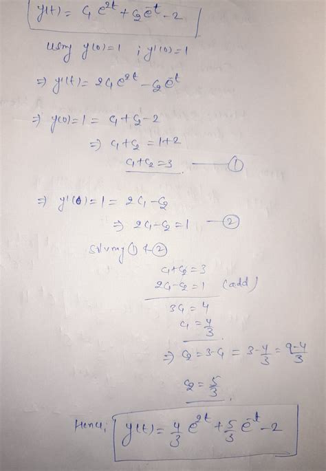Solved 8 Solve The Initial Value Problem Using Any Method And