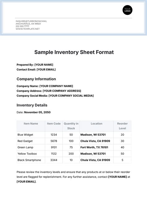Free Inventory Count Sheet Template To Edit Online
