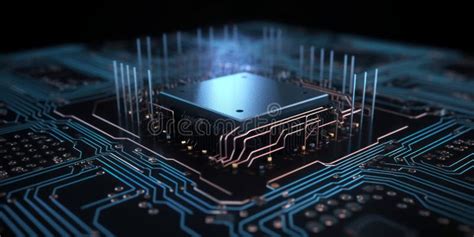 Electronic Technology Chip Or Microprocessor Stock Illustration Illustration Of Data