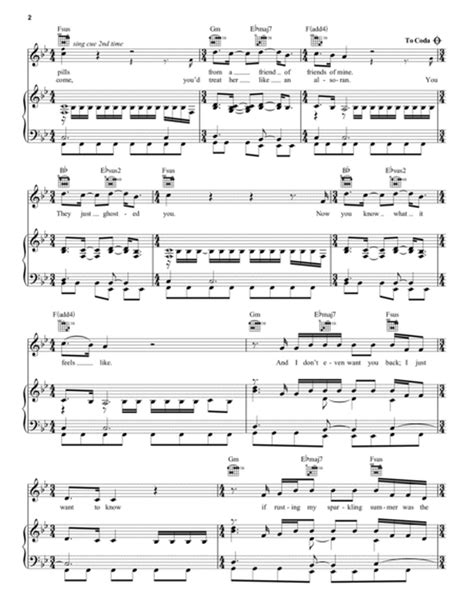 The Smallest Man Who Ever Lived By Taylor Swift Piano Vocal Guitar Digital Sheet Music